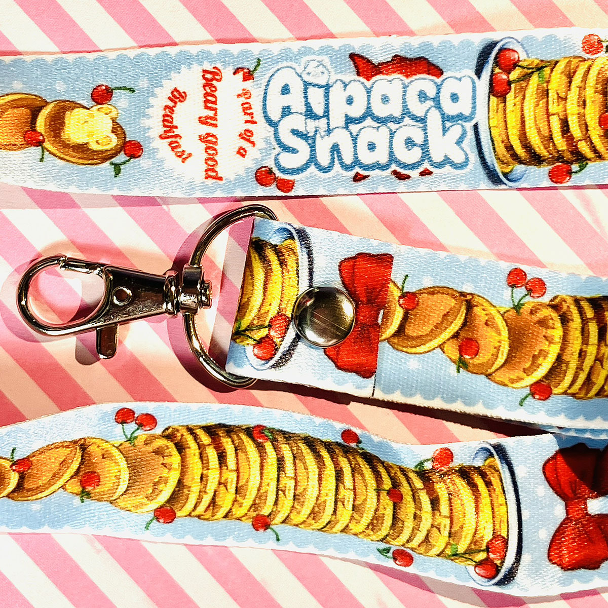 A Beary Good Breakfast Lanyard – Alpaca Snack
