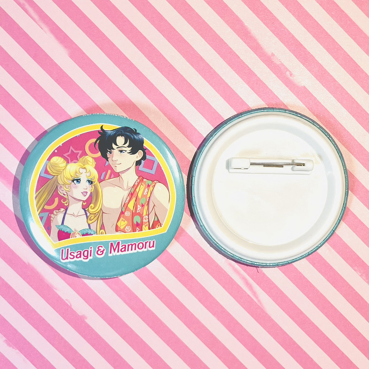Usagi & Mamoru Button – Alpaca Snack