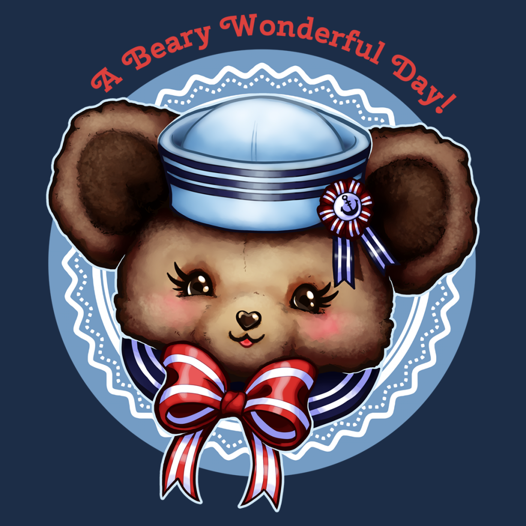 Marine Bear fitted T-shirt – Alpaca Snack